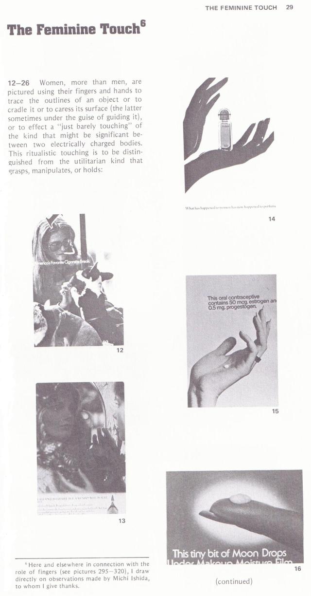 Gender Advertisements Goffman On The Run